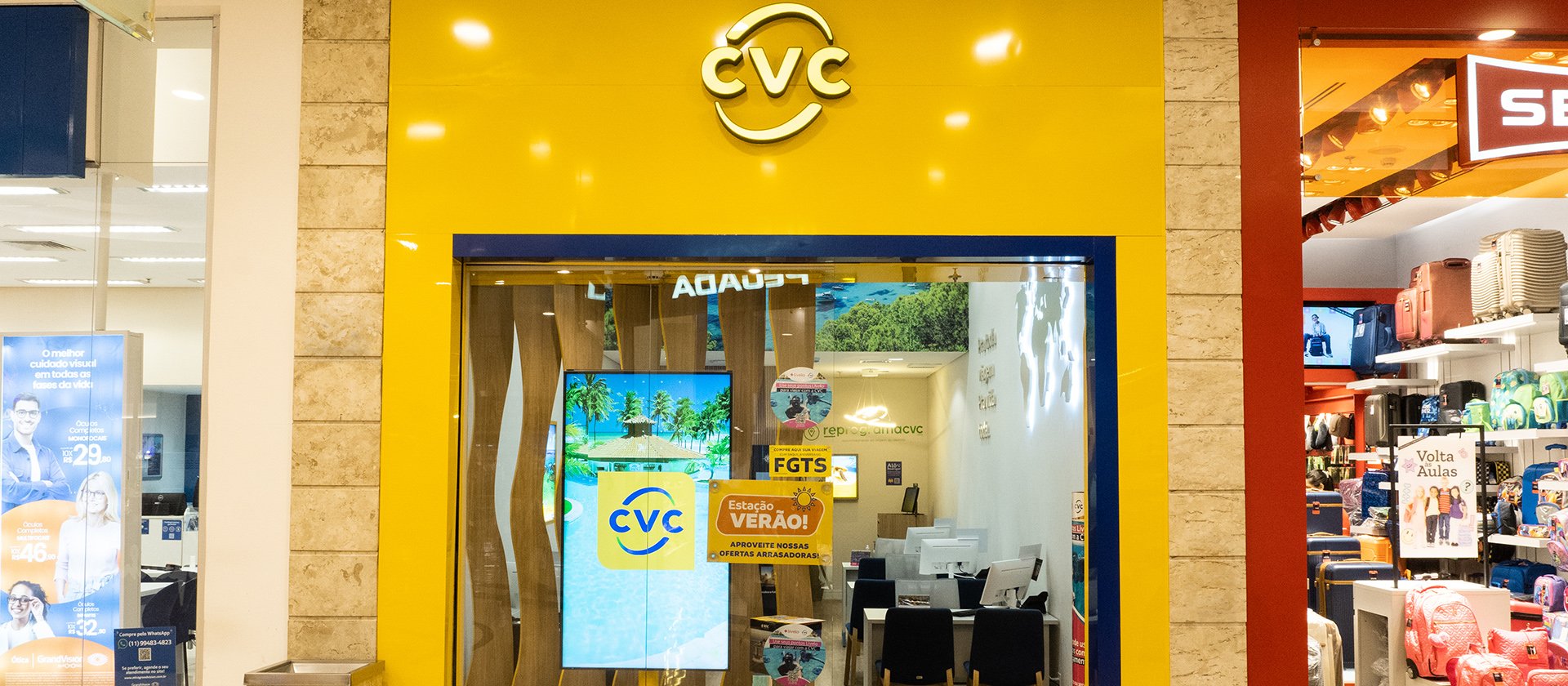 Lojas: Conheça Nossos Parceiros | Shopping Anália Franco - CVC VIAGENS